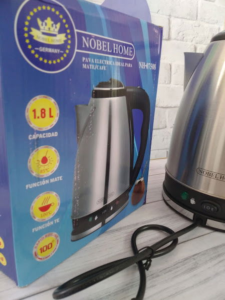 PAVA ELECTRICA NOBEL HOME | MAX CLEAN - INSUMOS DE LIMPIEZA