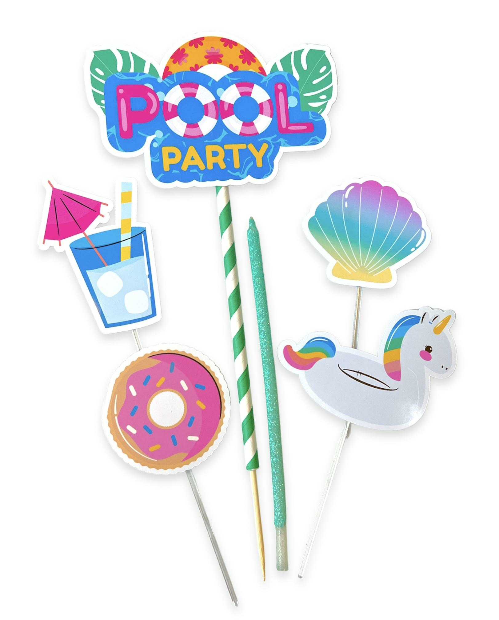 Cake Topper Pool Party Mujer | Taller Creativo