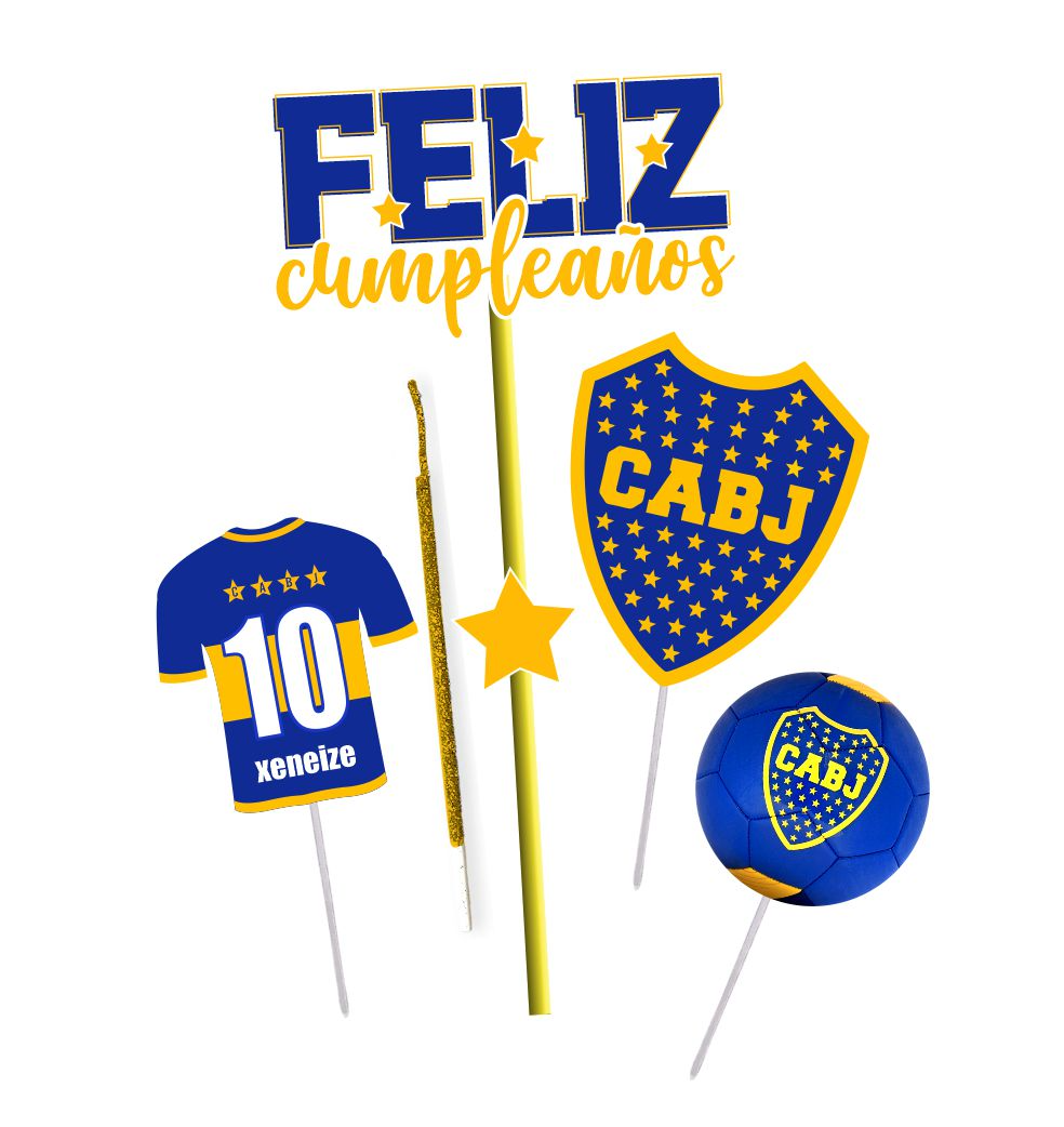Cake Topper Boca Juniors | Taller Creativo