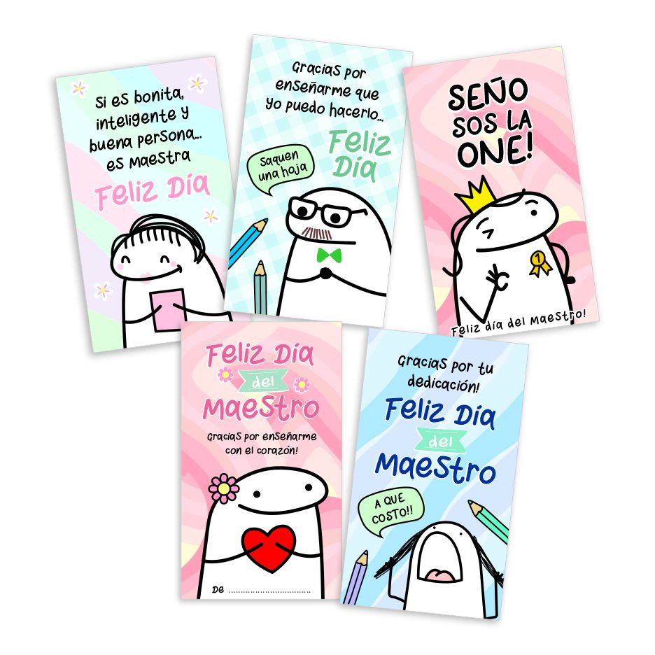 Tarjetas Día Del Maestro Flork X10 Taller Creativo