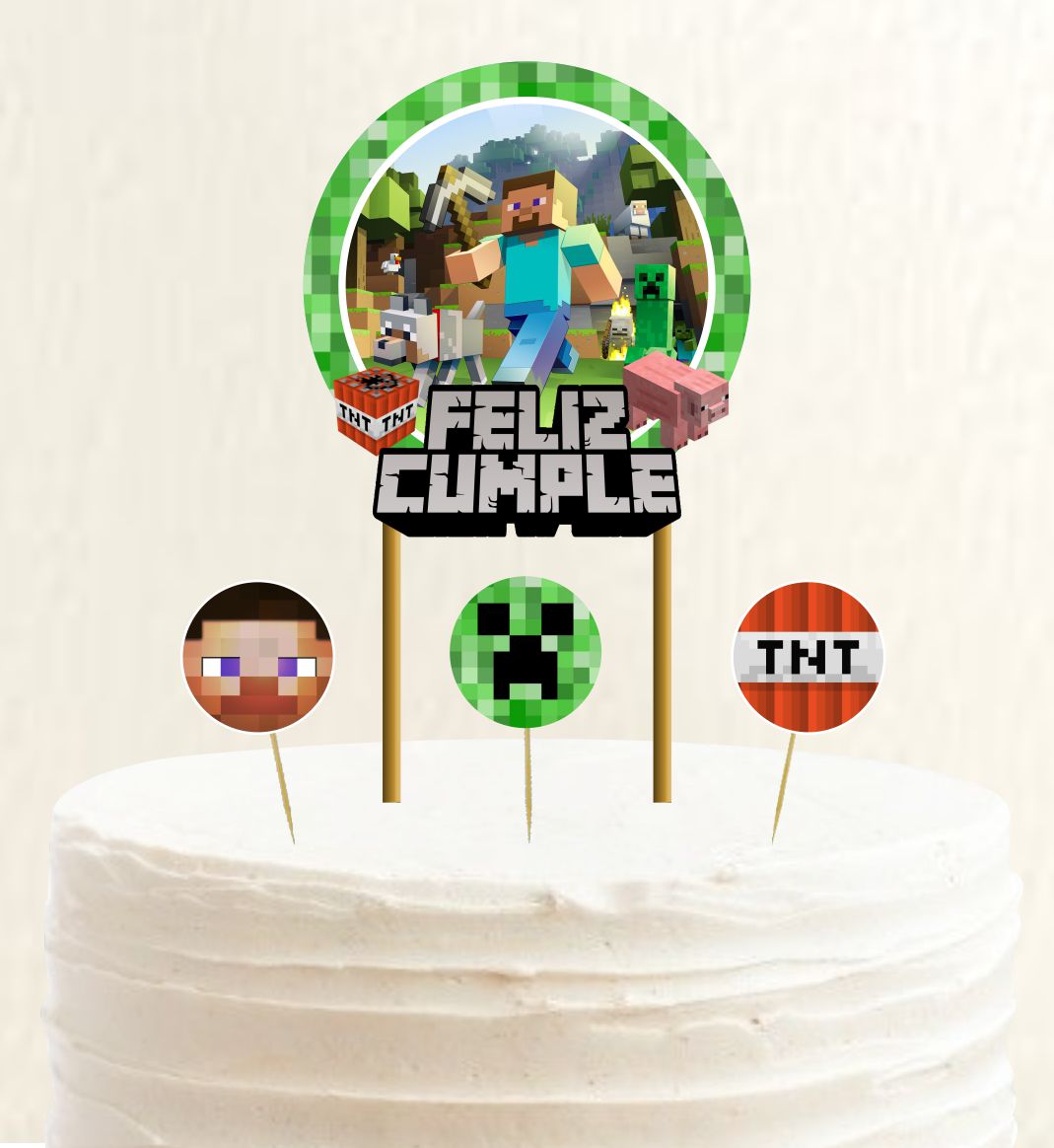 Topper XL Minecraft | Taller Creativo