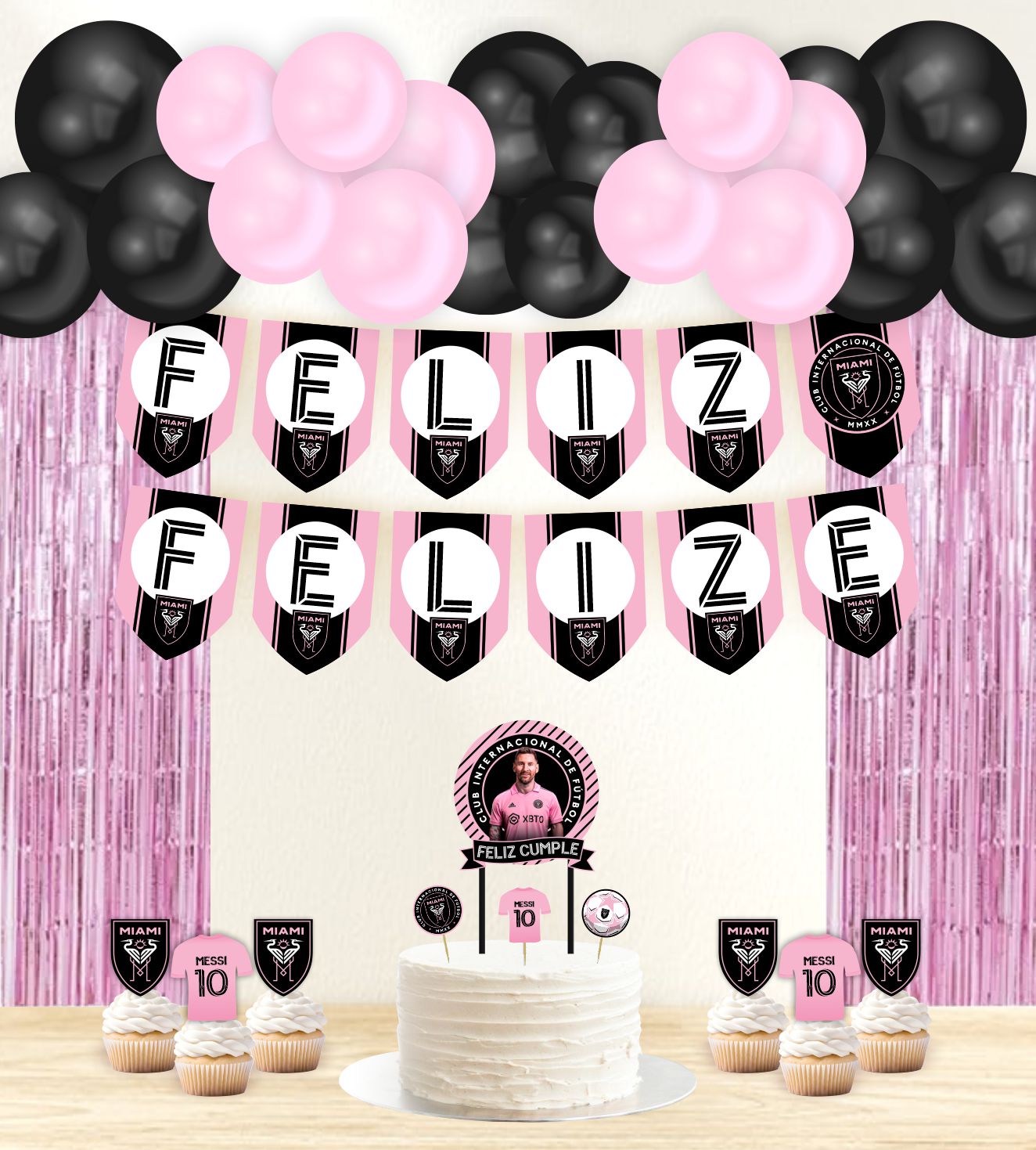 Kit Deco Party Inter Miami | Taller Creativo