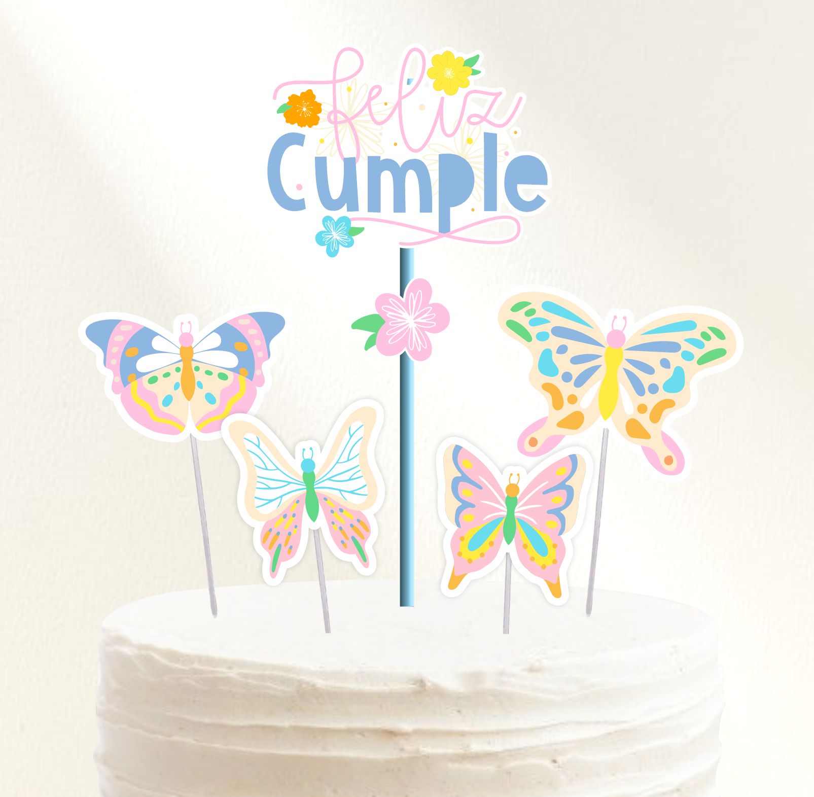 Cake Topper Mariposas Fairy | Taller Creativo