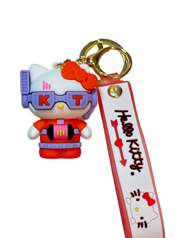 LLAVERO GOMA HELLO KITTY TECHNO | La Baulera Comics