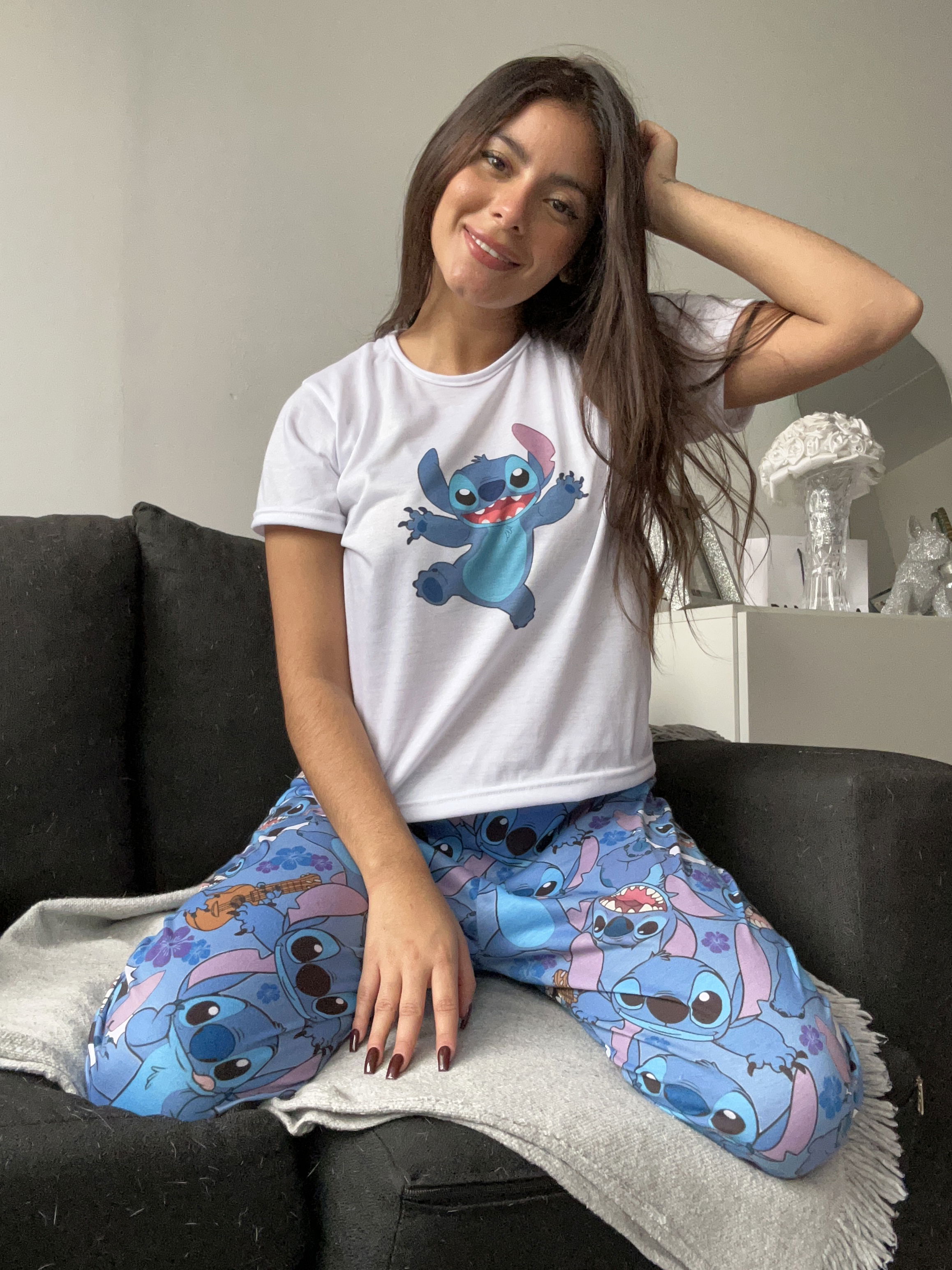 Pijama Adultos Stitch manga corta | Luli Pantus
