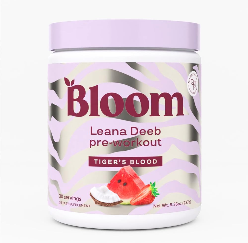Preentrenamiento - Leana Deeb - BLOOM NUTRITION - Polvo - Made USA ...
