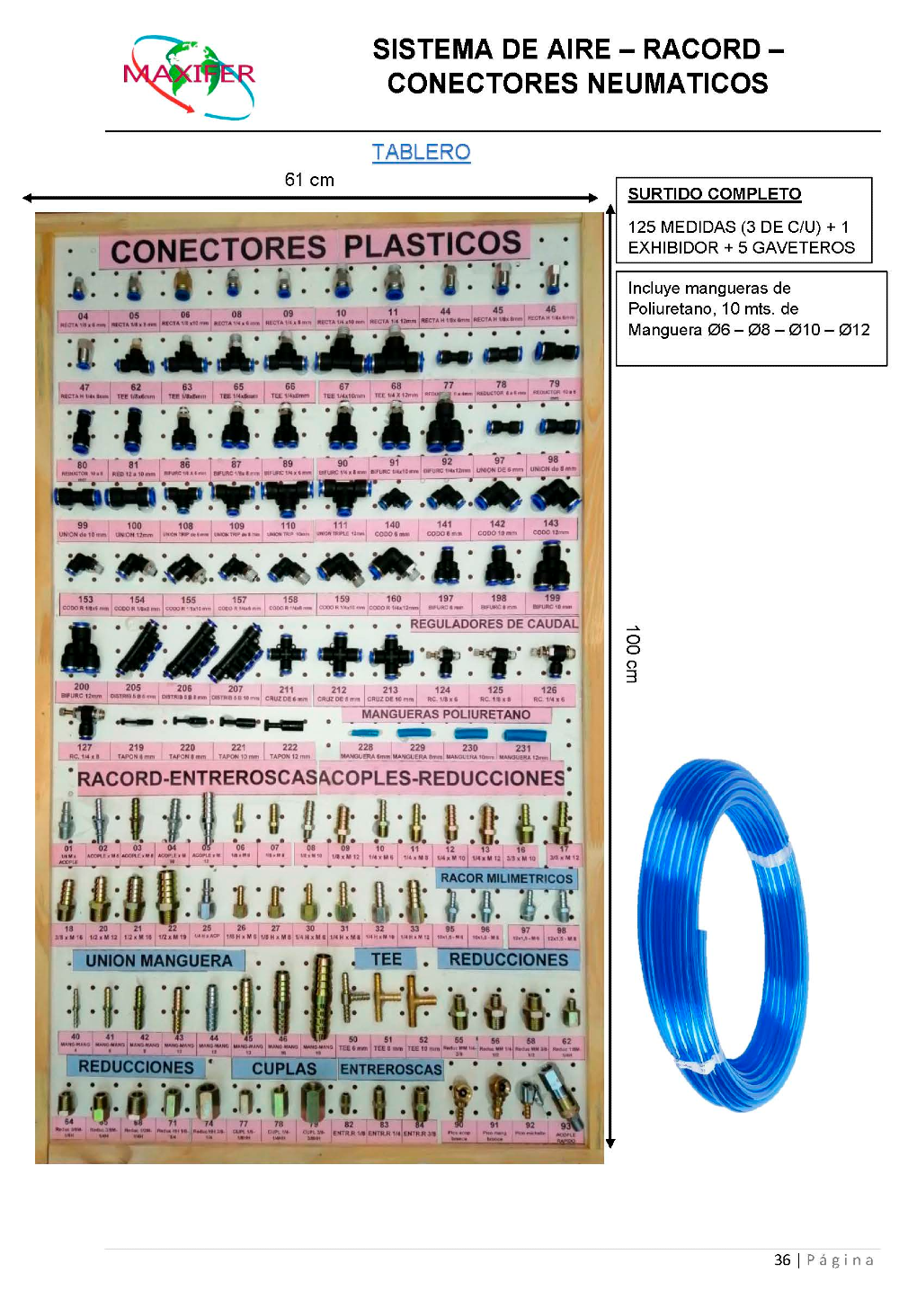 CONECTORES NEUMATICOS - RACORD | Maxifer