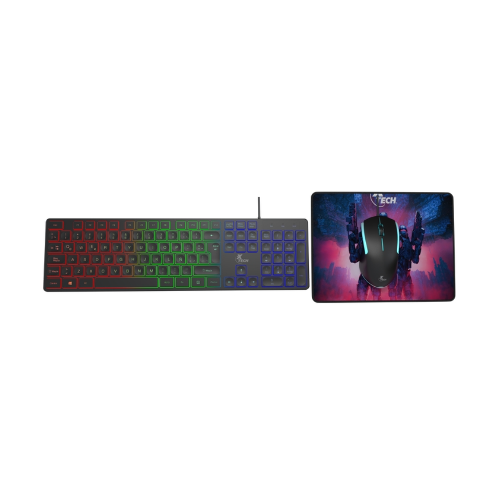 TECLADO + MOUSE + PAD X-TECH HASHA GAMING USB | Venta de Computadoras ...