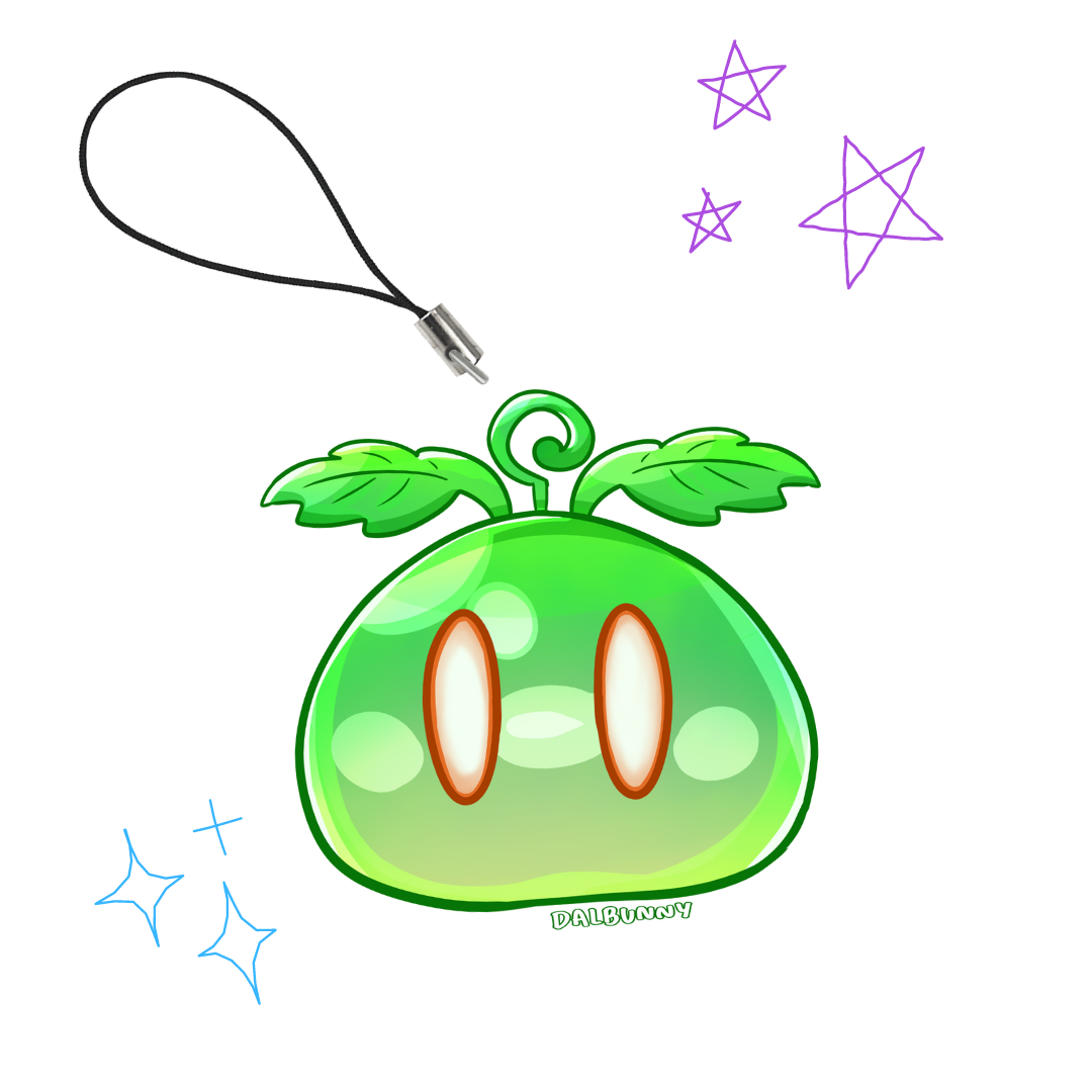 Dendro Slime - Genshin Impact - Colgante Acrílico | Dalbunny Studio