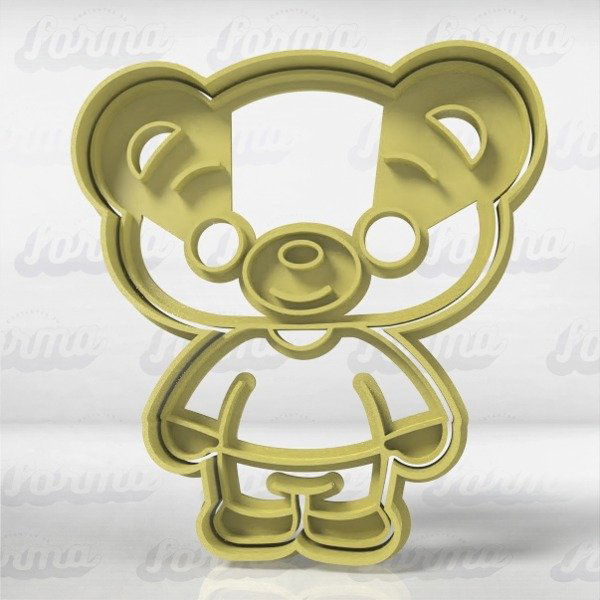 Oso Bam Plim Plim 10 cm - Cuerpo Entero | Forma Cortantes 3D